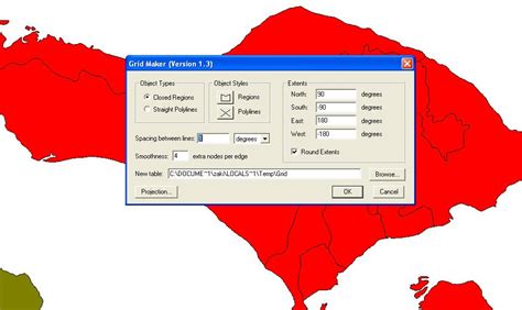 Create Map Grid Toko GIS