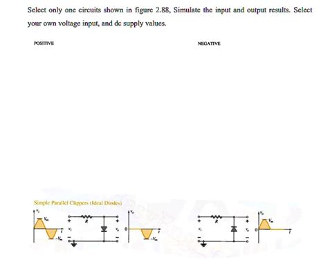 Solved Select Only One Circuits Shown In Figure 288 Simulate The