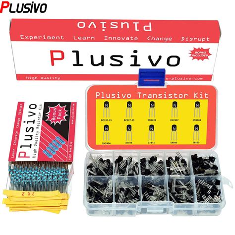 Plusivo Bjt Transistors Assortment Kit Plusivo