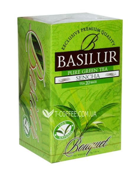 Чай BASILUR Green Tea Сенча - Букет 20 х 1,5 г (4792252002081) в ...