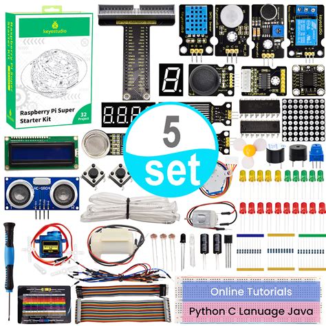 Free Shipping To US Keyestudio Raspberry Pi B Super Starter Kit Python Programming Kit NO RPI