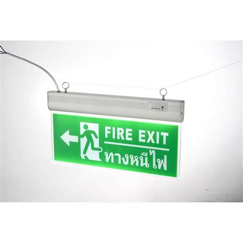ป้ายทางหนีไฟ ป้ายทางออกฉุกเฉิน แบบ Led แบบแขวน Shopee Thailand