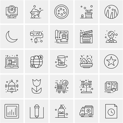 Setting Gear Computing Line Business Flat Line Filled Icon Vector Banner Template 13493445