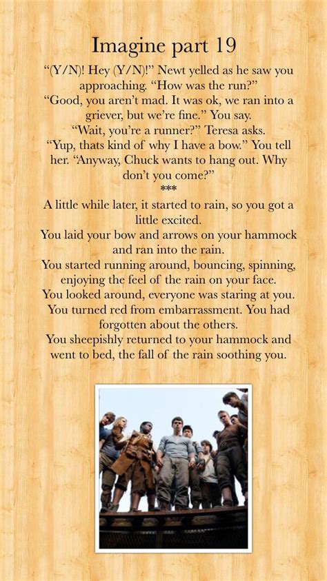 Maze Runner Imagine Part Maze Runner Imagines Maze Runner Imagine
