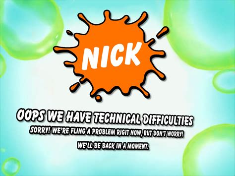 A Custom Nick Technical Difficulties Screen By Kolbynash86 On Deviantart