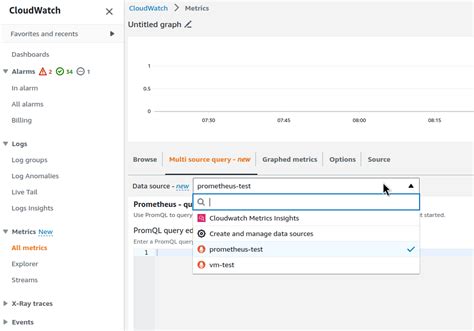 AWS CloudWatch Multi Source Query Collecting Metrics From An External Prometheus