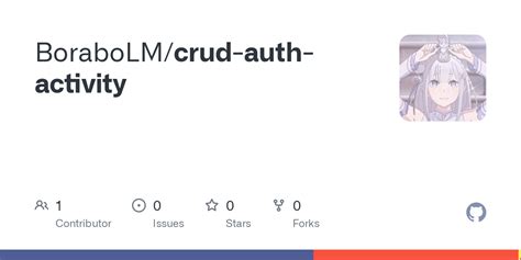 github borabolm crud auth activity