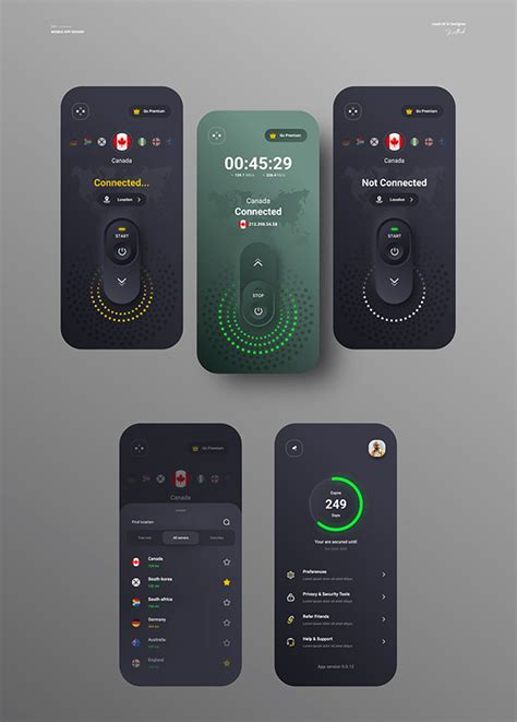 VPN App UI UX Design On Behance