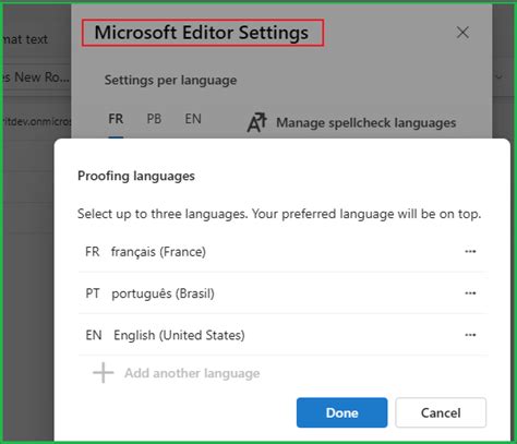 Multiple Languages And Spell Check In New Outlook Microsoft Qanda