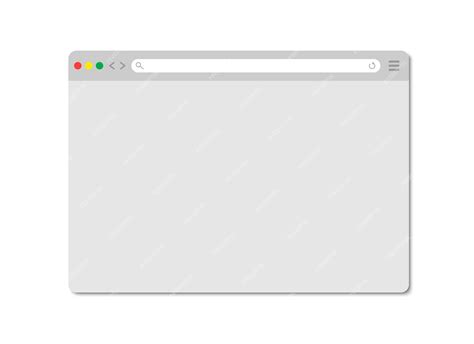 Premium Vector Browser Window Modern Browser Window Design Isolated