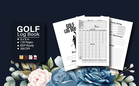 Golf Log Book Template Interior Graphic By Tshirt World 16 · Creative