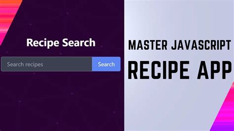 Javascript App Tutorial Recipe Search And View With Themealdb Api Step By Step Guide Youtube