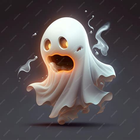 Premium Photo Cartoon Ghost Character