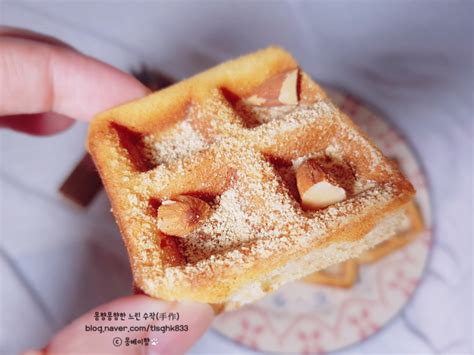콩가루 와플 노오븐 베이킹 간식