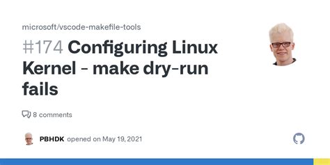 Configuring Linux Kernel Make Dry Run Fails Issue Microsoft Vscode Makefile Tools