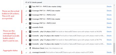 coveralls in github actions and parallel builds always report · issue