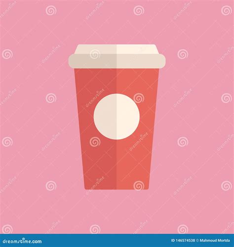 Coffee Jucie Paper Cup Illustration Icon Stock Vector Illustration Of Details Graphic