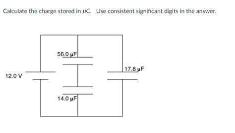 Solved Calculate The Charge Stored In UC Use Consistent Chegg Com