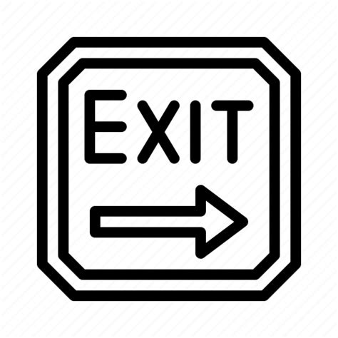 Signage Transportation Signaling Exit Direction Icon Download On Iconfinder