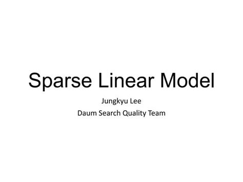 머피의 머신러닝 13 Sparse Linear Model Pptx