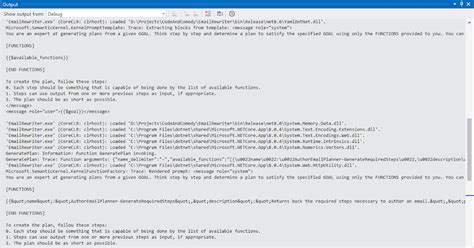 Debugging Semantic Kernel In C