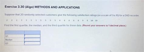 Solved Exercise Algo METHODS AND APPLICATIONS Suppose Chegg