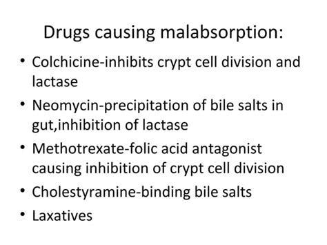Malabsorption Syndrome Ppt Ppt Digestive Disorders Diseases And