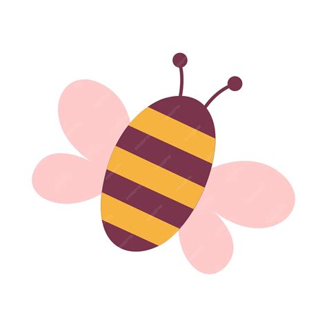 Premium Vector Vector Bumblebee Icon Cute Woodland Or Farm Insect