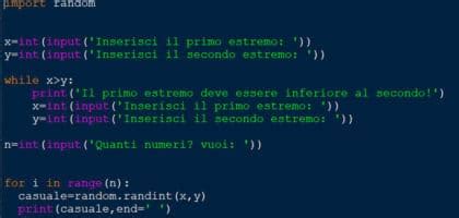 Random Python Generare Numeri Random In Python