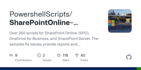github powershellscripts sharepointonline scriptsamples over 260