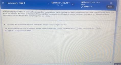 Solved Homework Hw 7 Question 1 8 3 23 T Part 1 Of 2 Hw