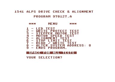 CSDb Alps Drive Check Alignment