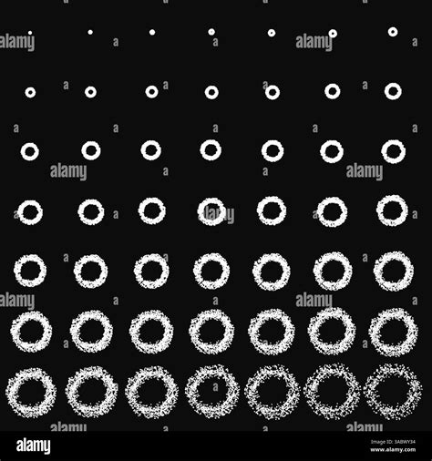 A Series Of Circles Are Shown In Various Sizes And Positions Concept Of Progression And Growth