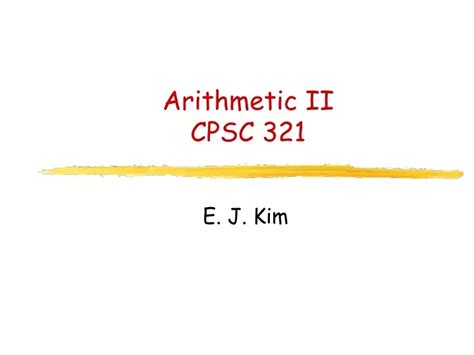 Ppt Arithmetic Ii Cpsc 321 Powerpoint Presentation Free Download Id9366816