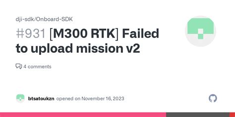 M Rtk Failed To Upload Mission V Issue Dji Sdk Onboard Sdk Github
