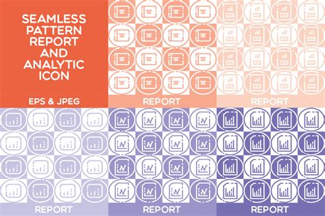 Seamless Pattern Report And Analytic Icon Graphic By Beldonbenediktus