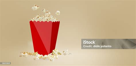 흰색 배경에 고립 된 짠 팝콘 빨간색 컵 판지 상자 3d 렌더링 디자인 요소에 적합합니다 가득 찬에 대한 스톡 사진 및 기타 이미지 Istock