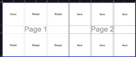 Flashcard Template Excel Etsy