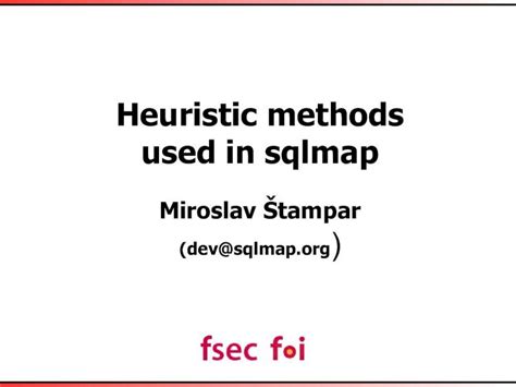 pdf heuristic methods used in sqlmap dokumen tips