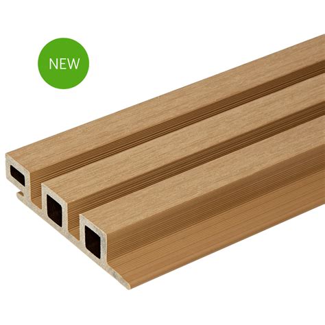 Natural Oak Composite Slatted Cladding 2 5m Ecoscape