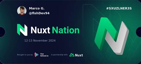 Marco Guglielmino On Linkedin Nuxt Nation Conference