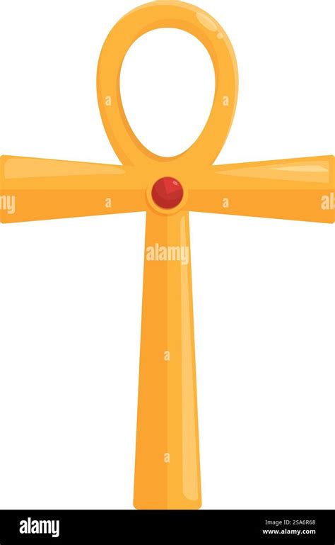 Golden Ankh An Ancient Egyptian Hieroglyphic Symbol Representing Eternal Life Golden Ankh
