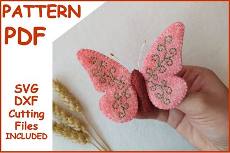 Butterfly Pattern Felt