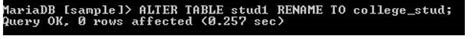 mariadb alter table how to alter table in mariadb examples