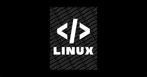 Linux Text Art Linux Sticker TeePublic