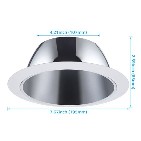 Torchstar 6 Inch Recessed Can Light Trim Bundle Par30 Short Neck Led