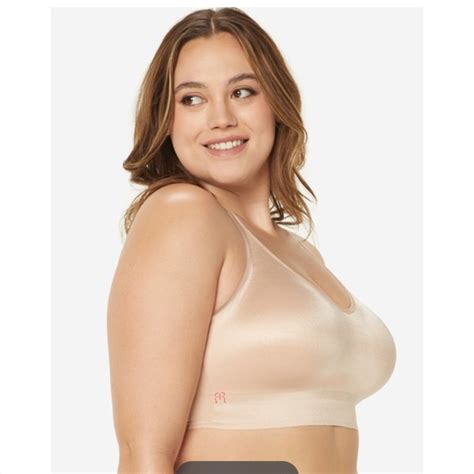 Ruby Ribbon Intimates And Sleepwear Ruby Ribbon Pinup Demiette Nude W Black Lace Full Support