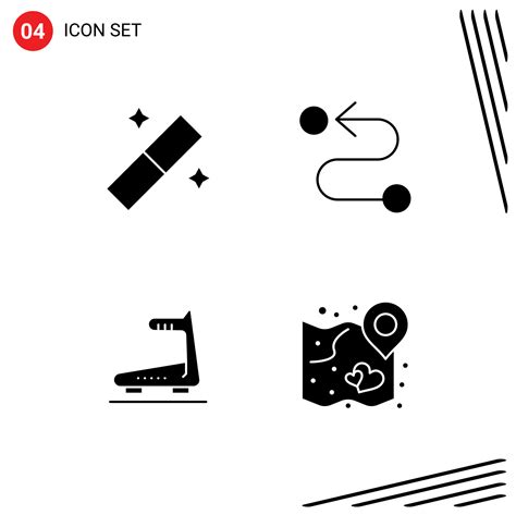 Universal Solid Glyphs Set For Web And Mobile Applications Design Treadmill Destination Machine