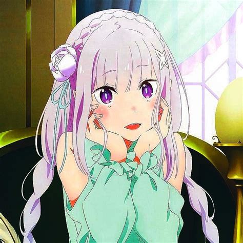Emelia Rezero Pfpicon Anime Anime Films Anime Profile