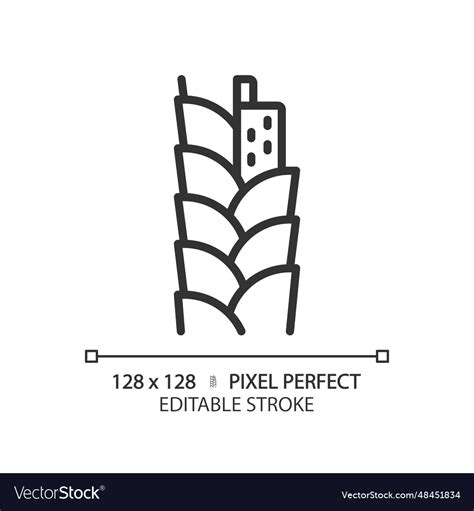 Editable Grooming Tool Thin Linear Black Icon Vector Image